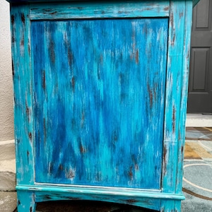 SOLD! Beautiful Beachy Boho TV Console Table/media Cabinet ...