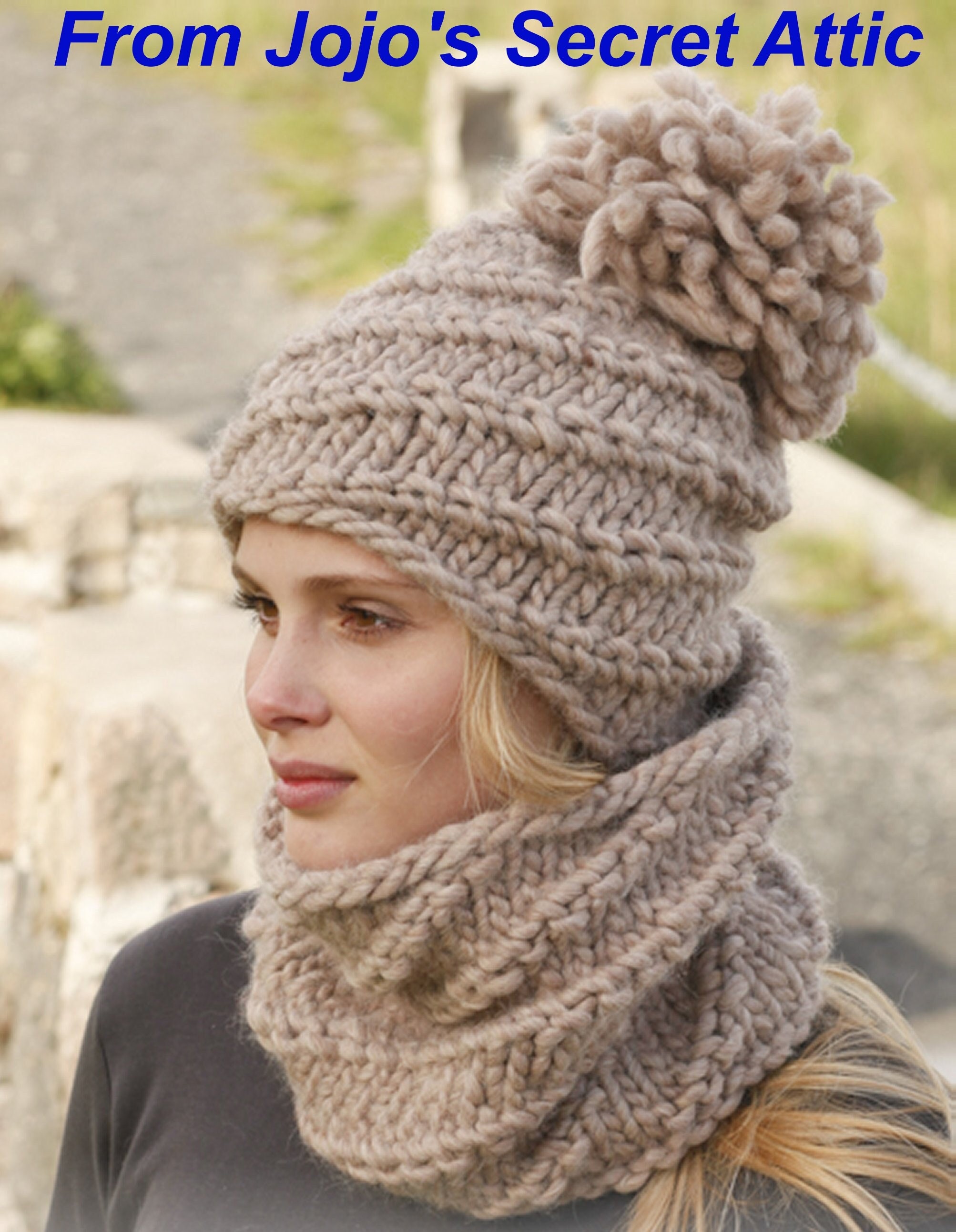 PDF 436 Hat and Neck Warmer Knitting Pattern - Etsy