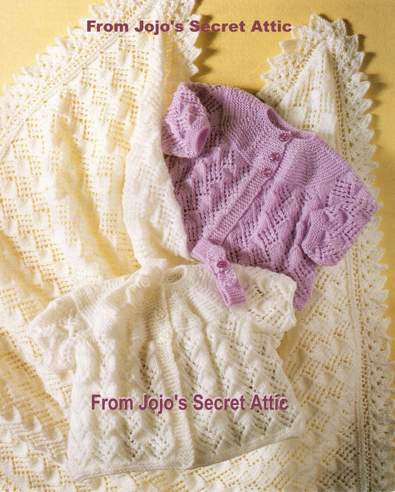 PDF Double Knitting & 4 PLY Pattern to Make Shawl Coat Cardigan and ...