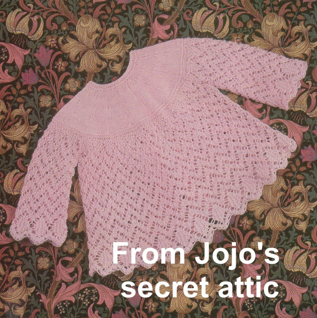 Emu PDF Knitting Pattern 8553 Angel Top 4 Ply Yarn - Etsy