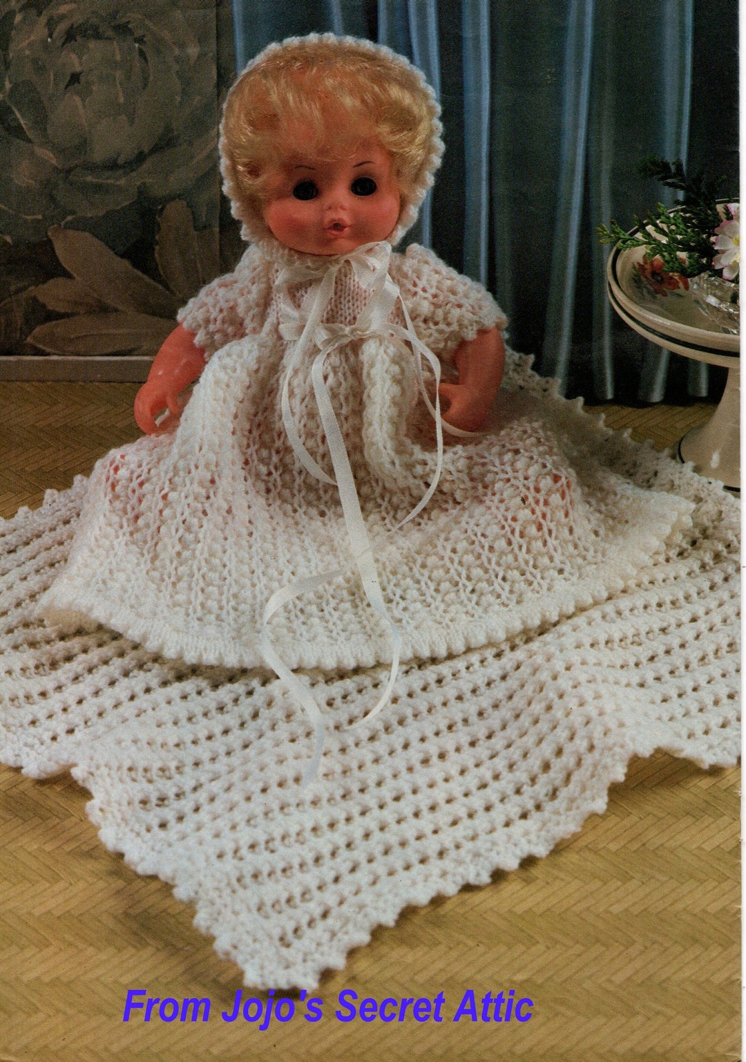 Vintage 3 Ply Knitting Pattern to Make Doll's Christening Set - Etsy