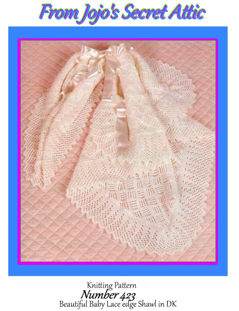 Vintage Double Knitting Pattern to Make This Beautiful Lace - Etsy