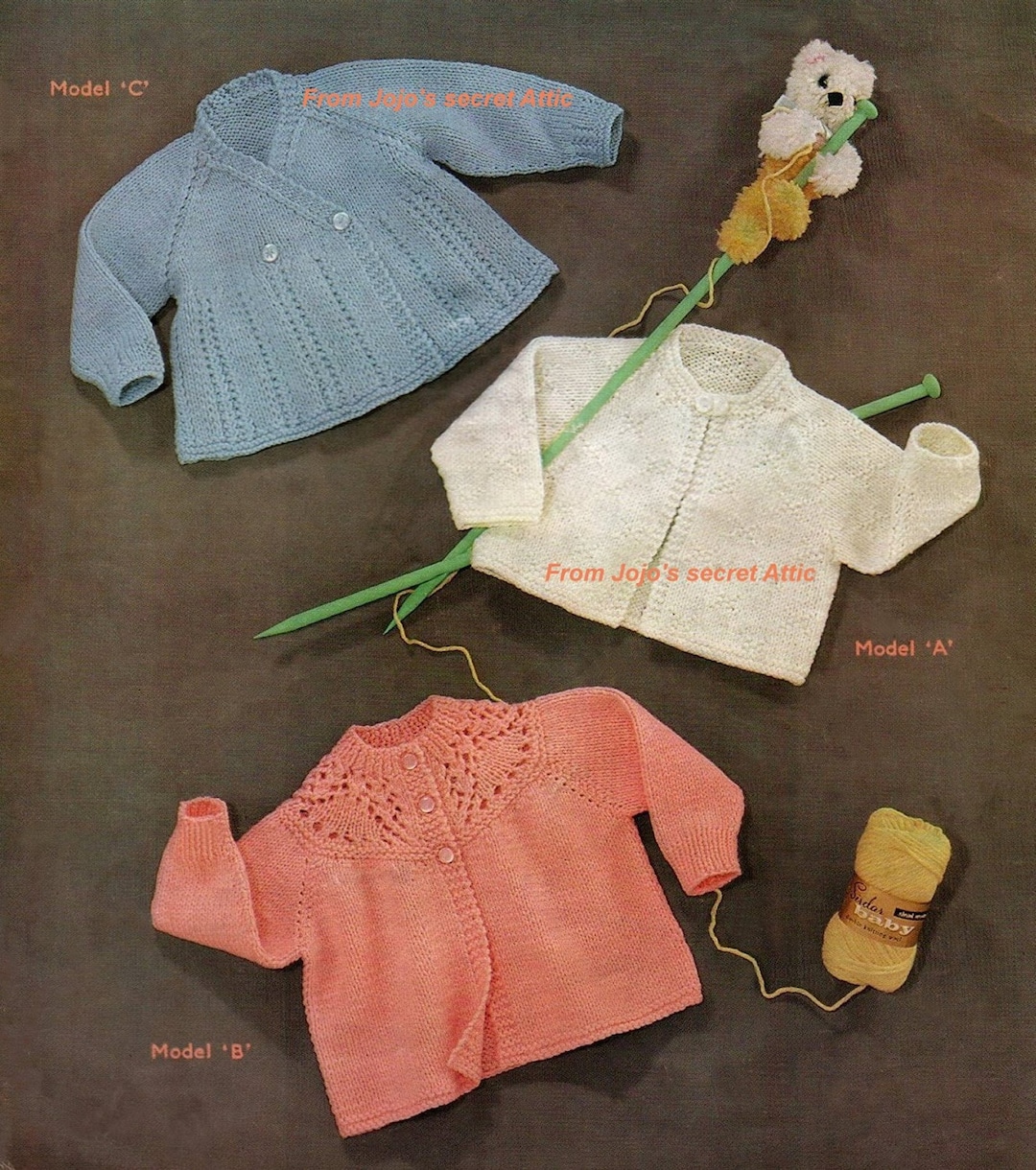 PDF Vintage DK Pattern for 3 Styles Matinee Coats to Fit 3-6 Months - Etsy