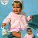 Vintage Sirdar 4 Ply Knitting Pattern Matinee Coat Dress and Bonnet - Etsy