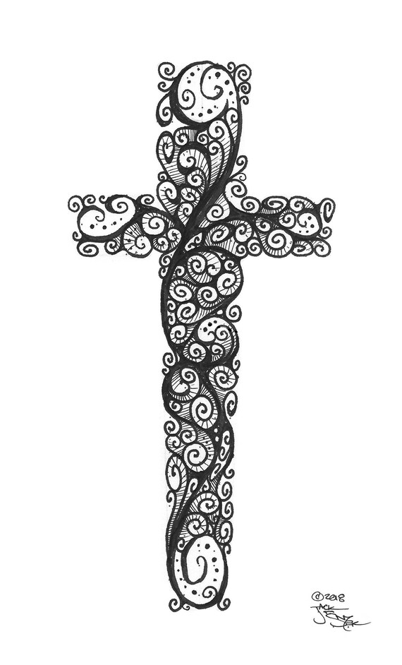 Cross Pencil Drawings