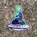 Holographic Meditating Alien Buddha Vinyl Sticker Decal for - Etsy