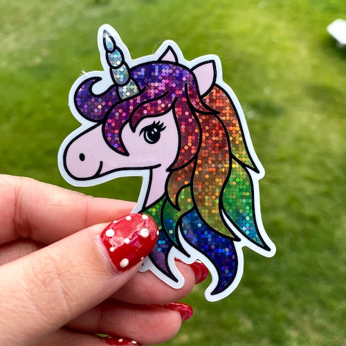 Cute Unicorn Sticker Pack WATERPROOF Motivational Stickers - Etsy