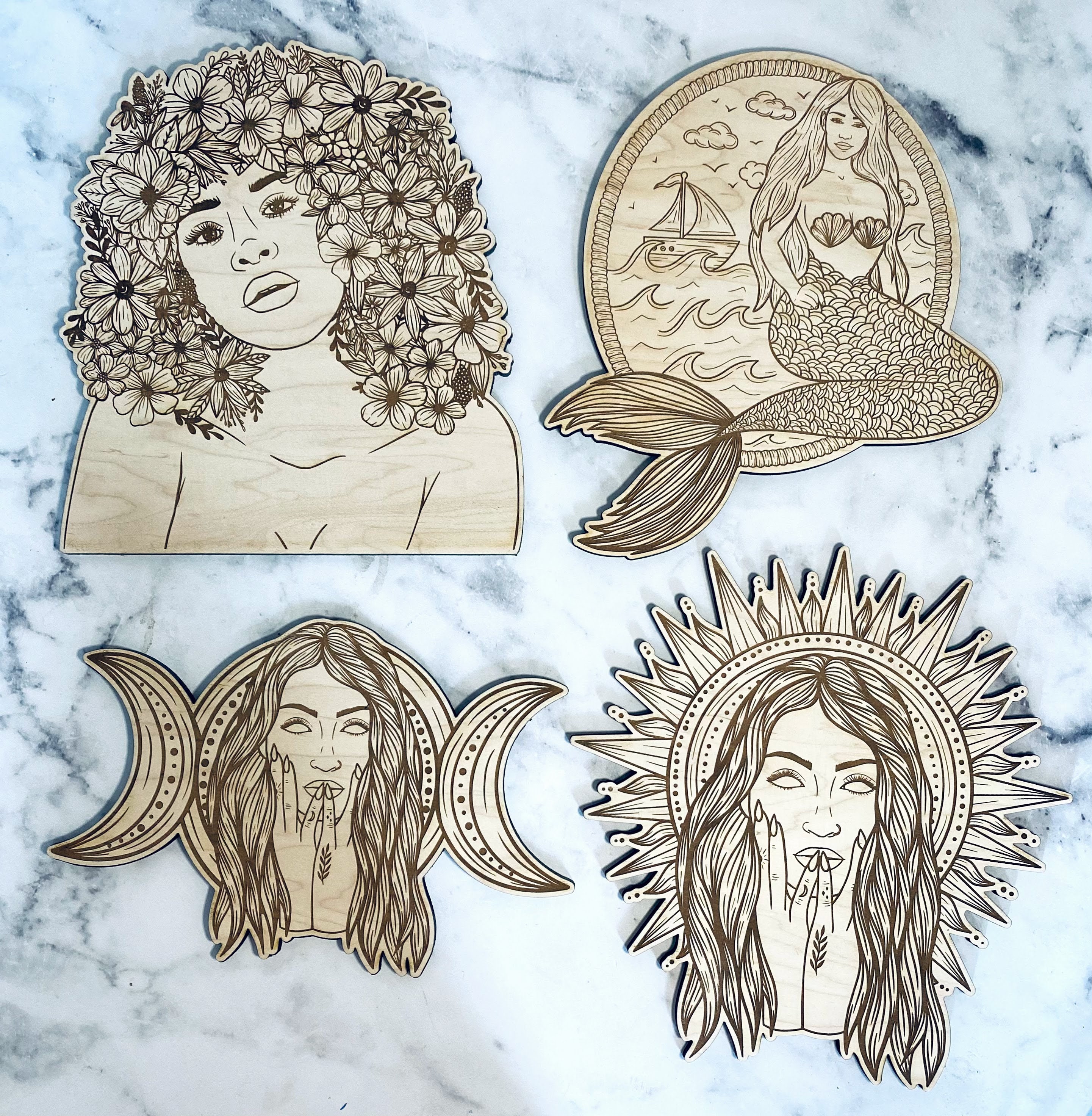 Sol Witchy Sun Goddess Engraving Design Engraving SVG - Etsy