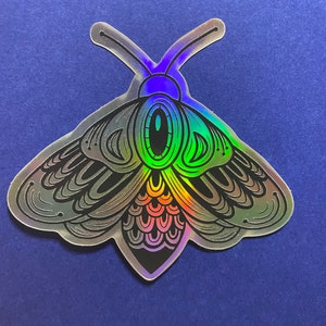 Holographic Moth Vinyl Sticker Decal for Car Laptop Water - Etsy
