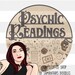 Psychic Readings Layered Engraved Sign File Witchy Spooky - Etsy