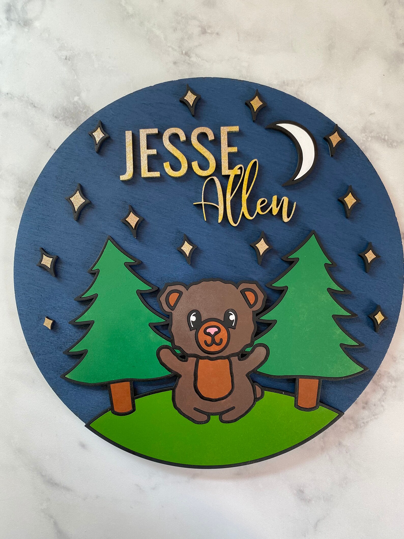 Jesse Bear Woods Doodle Sign SVG Hand-drawn Bear SVG FILE - Etsy