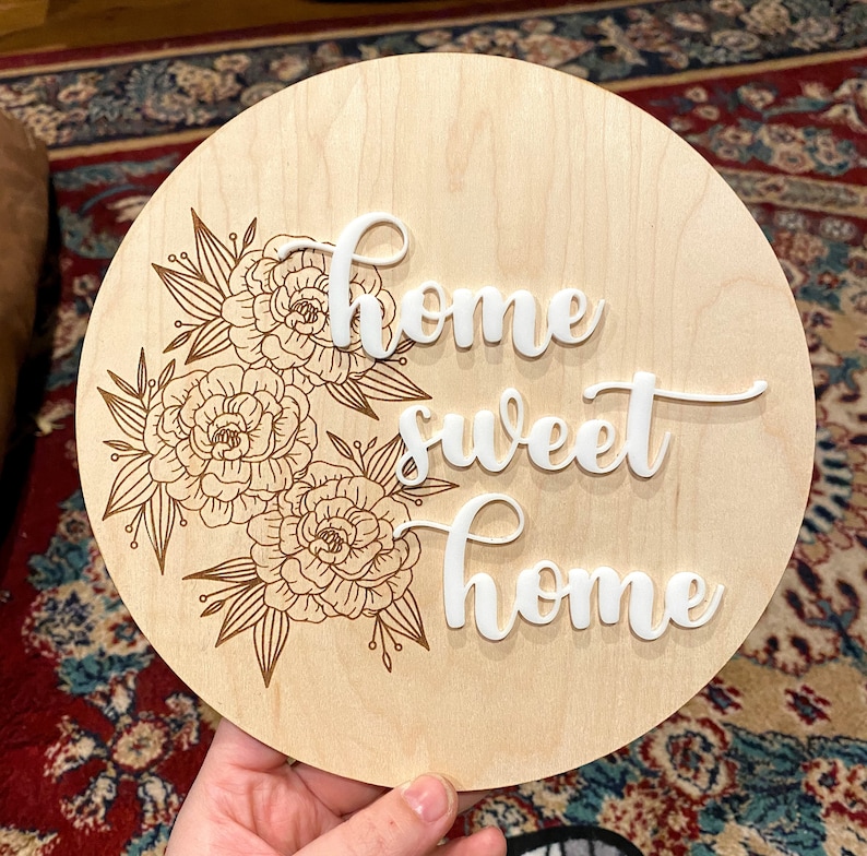 Carly Flower ENGRAVING SVG File for Laser Cut Signs - Etsy