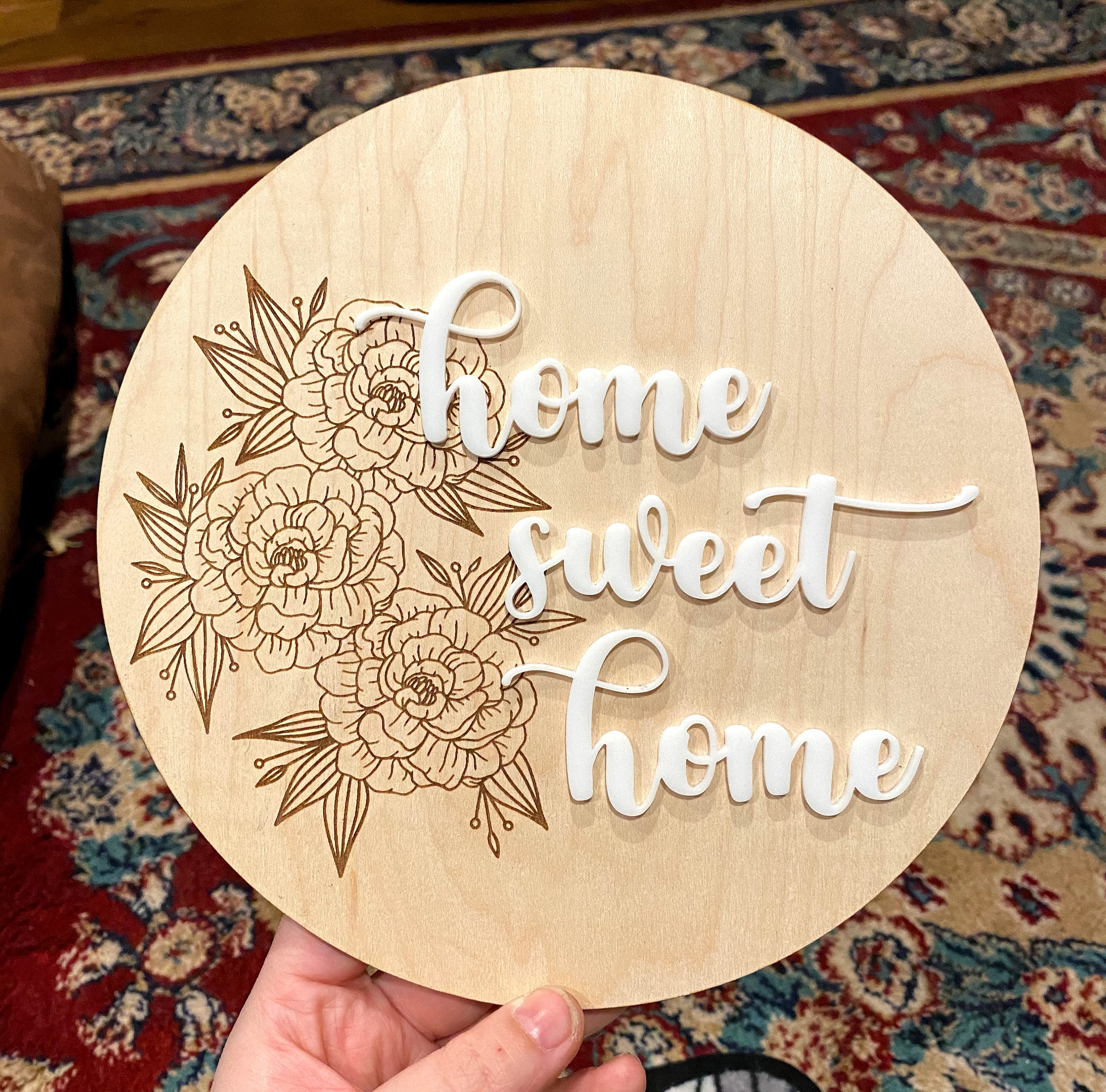 Carly Flower ENGRAVING SVG File for Laser Cut Signs - Etsy Canada