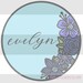 Evelyn Flower Wreath Cute Hand-drawn Flower Doodles SVG FILE for Laser ...