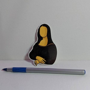 Waterproof mona Lisa Sticker Art History Vinyl Stickers, Water Bottle ...