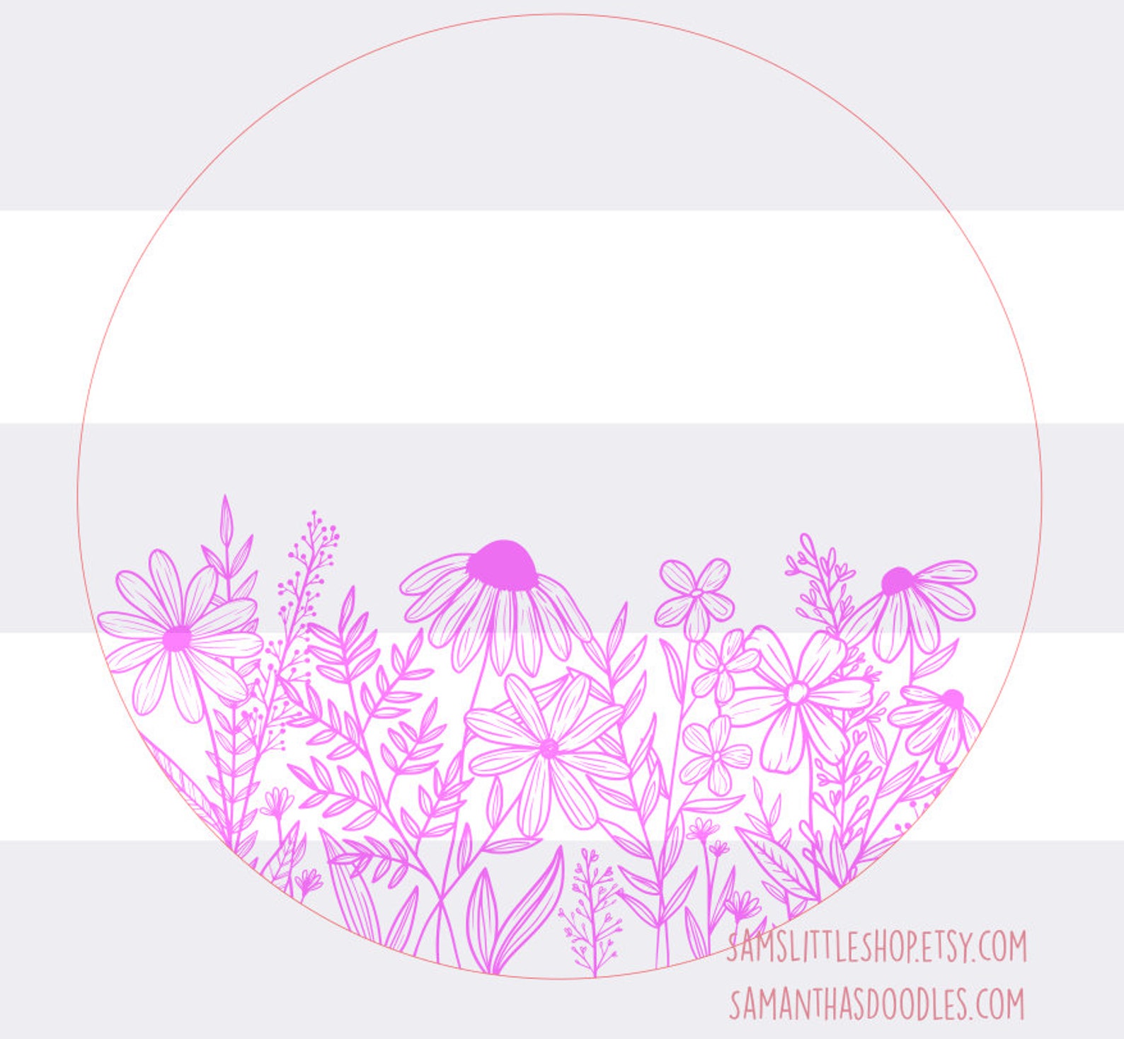 Mariel Wildflower Bunch Engraving File Flower Doodle Files - Etsy