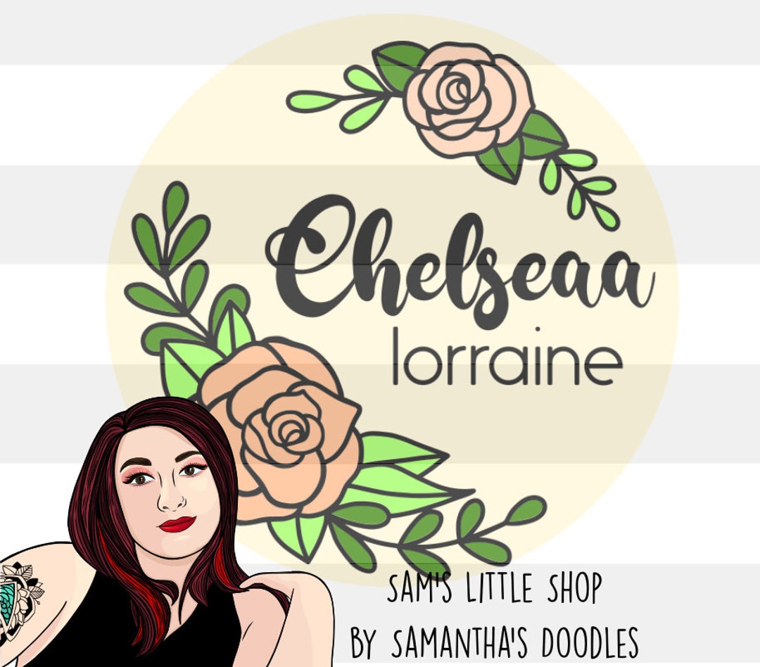 Chelseaa Rose Pairing Flower Doodle SVG Hand-drawn Flower SVG FILE for ...