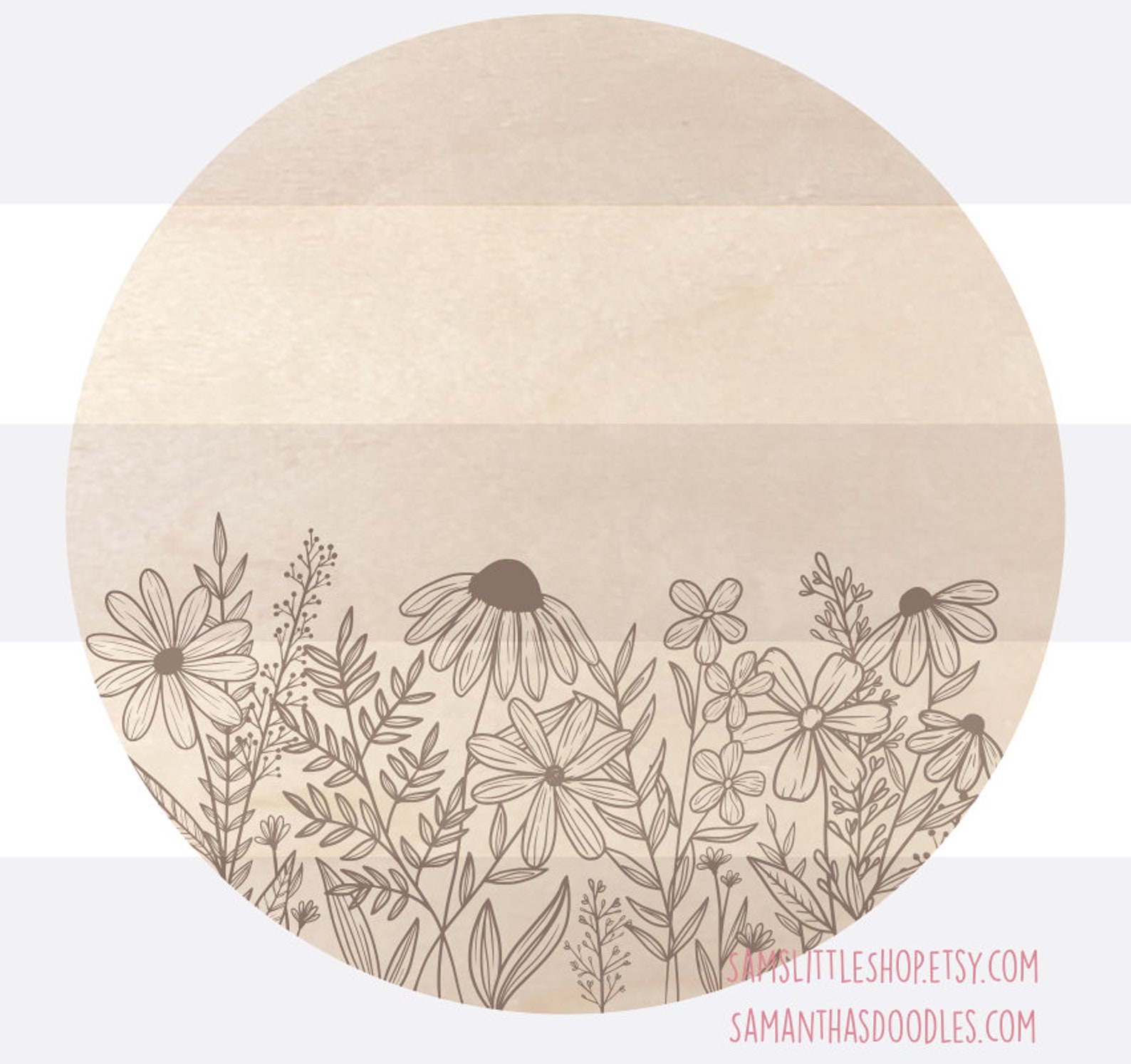 Mariel Wildflower Bunch Engraving File Flower Doodle Files - Etsy