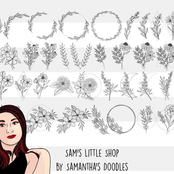 Florals Laser Engraving Files - Etsy