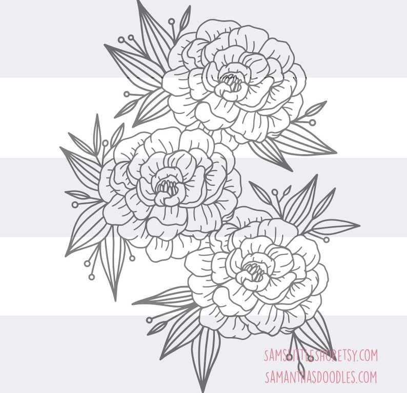 Carly Flower ENGRAVING SVG File for Laser Cut Signs - Etsy