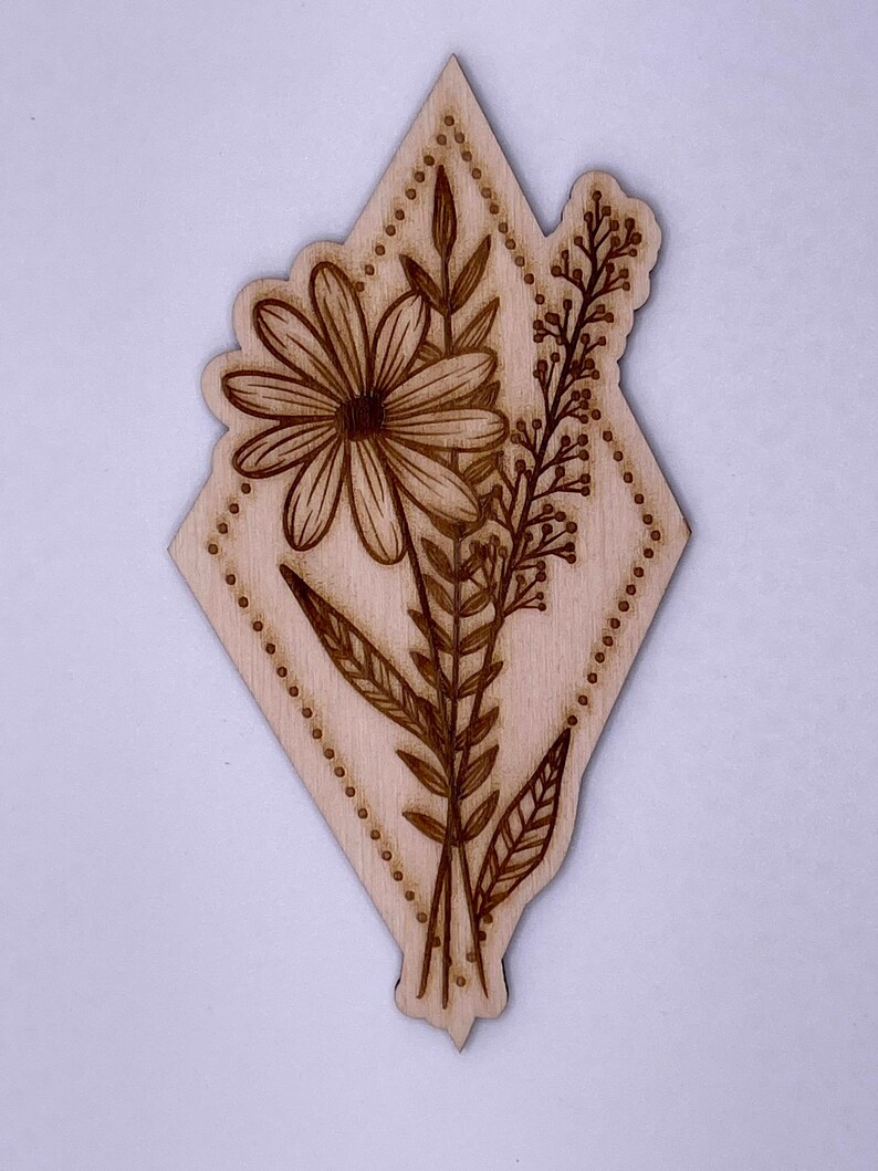 Wildflowers Engraving File Bundle Flower Doodle Files | Etsy