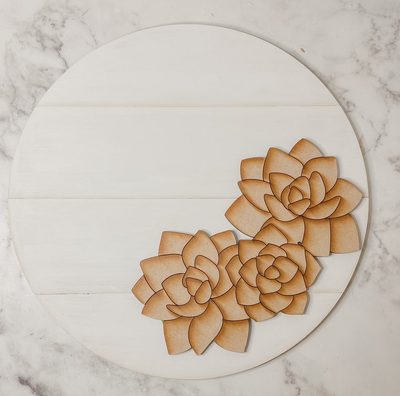 Rebecca Floral Succulent CUT SVG File Single Line Flower Cut | Etsy