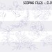 Scorable Flower Design Bundle 13 Flower Score Designs | Etsy