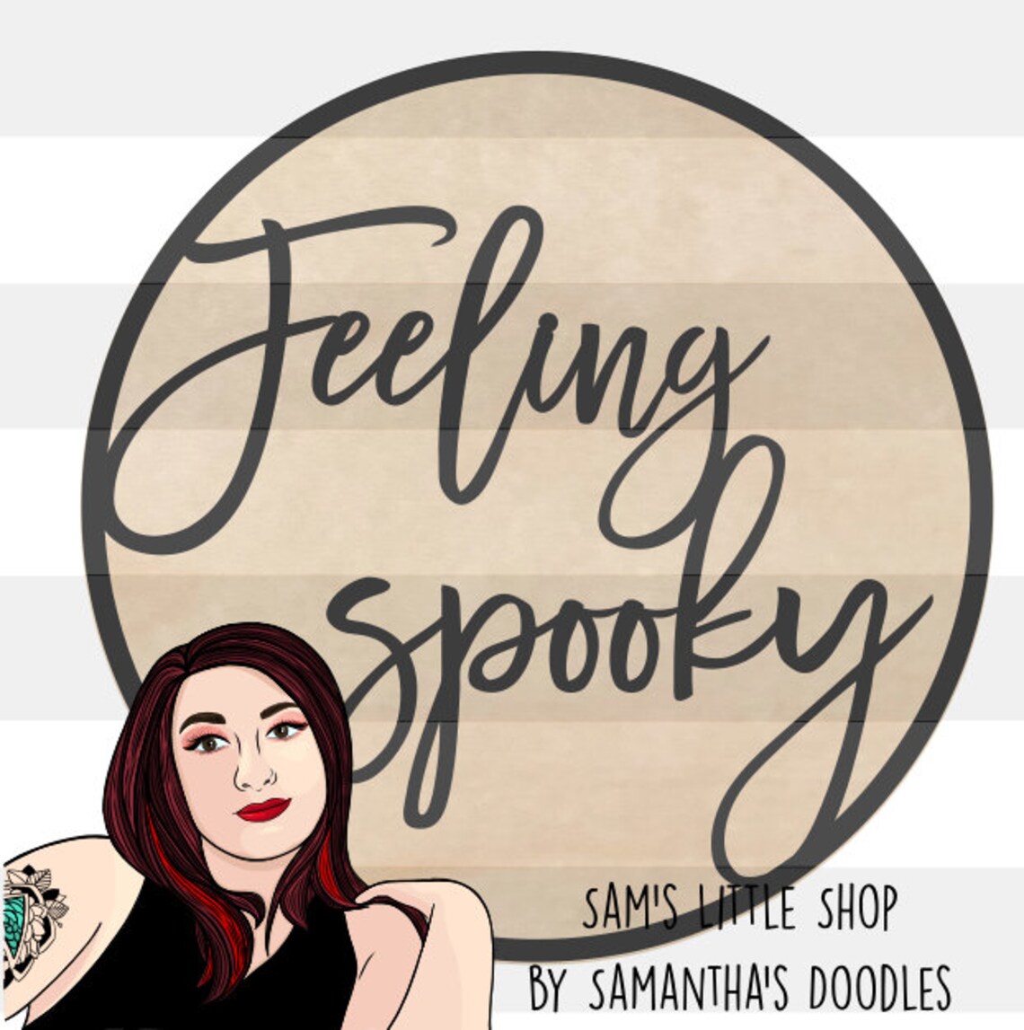 Feeling Spooky Layered Halloween Doodle Sign SVG Score Files | Etsy