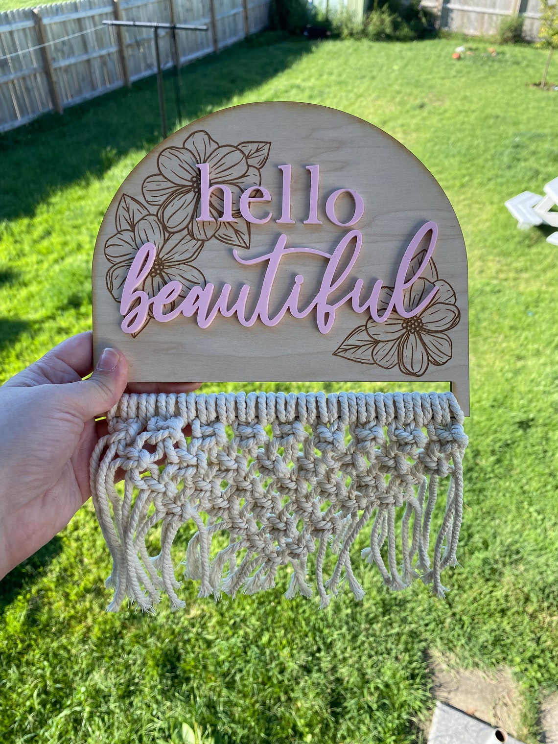 Floral Macramé Arch Wildflower Engraving File Flower - Etsy