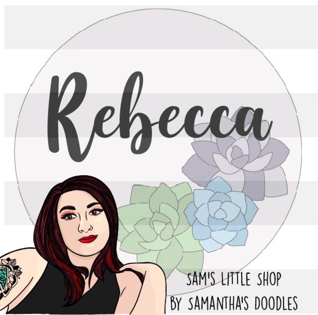 Rebecca Floral Succulent CUT SVG File- Single Line Flower Cut File for ...