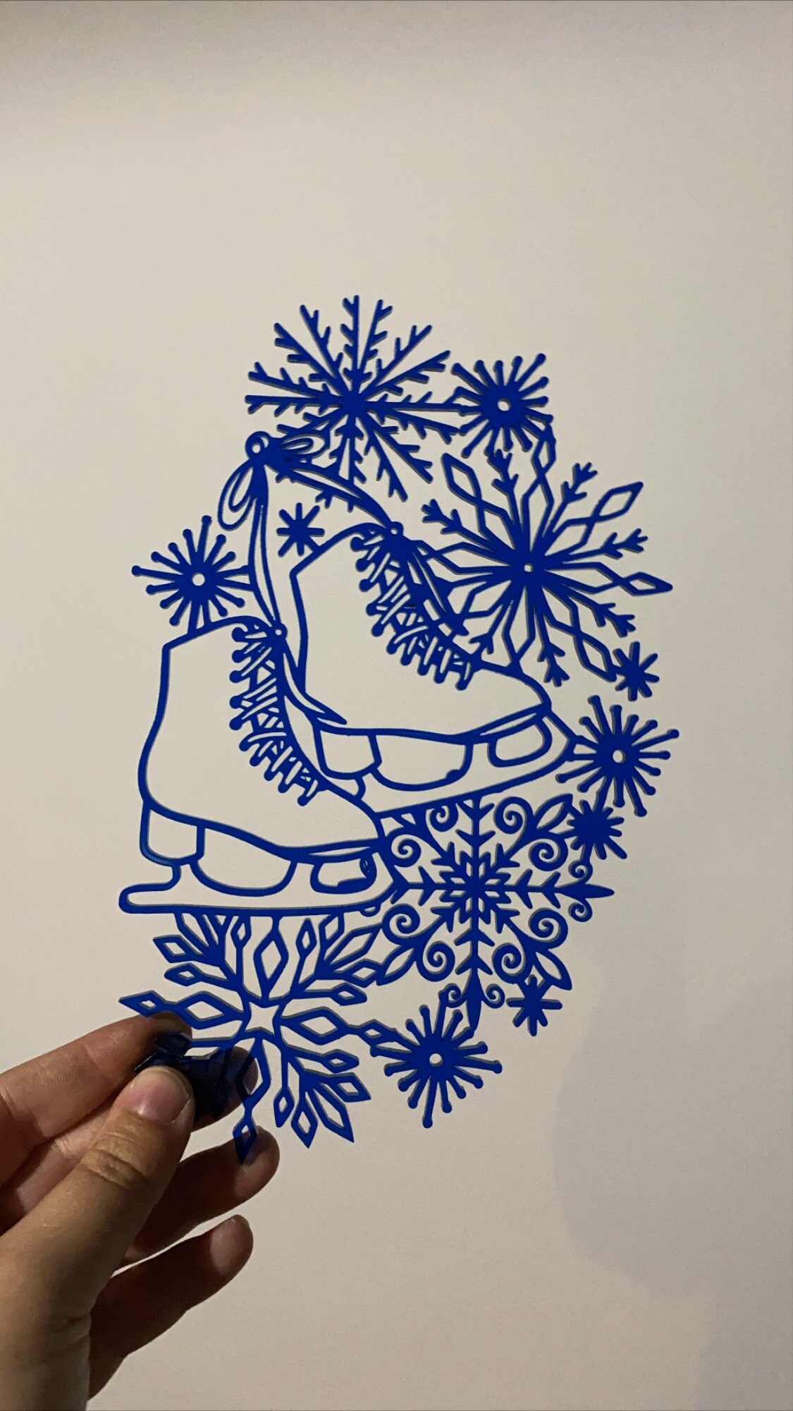 Elsa Snowflakes & Ice Skates Doodle SVG Hand-drawn Winter | Etsy