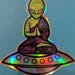 Holographic Meditating Alien Buddha Vinyl Sticker Decal for - Etsy