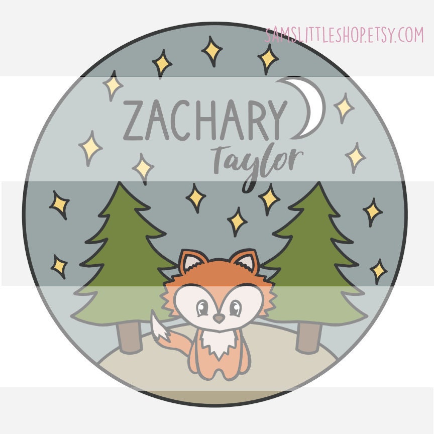 Zachary Fox Woods Doodle Sign SVG Hand-drawn Fox SVG FILE | Etsy
