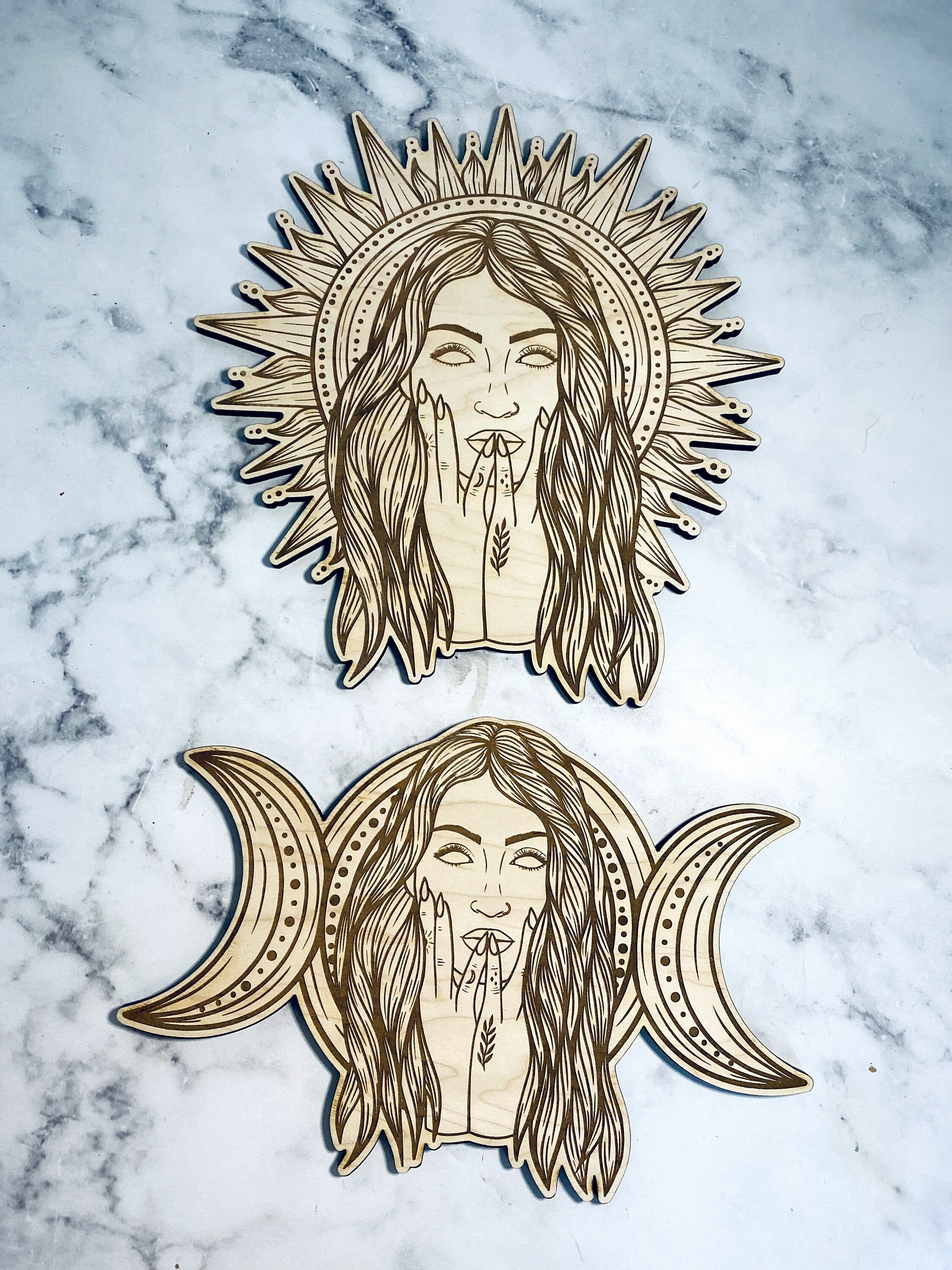 Sol Witchy Sun Goddess Engraving Design Engraving SVG | Etsy