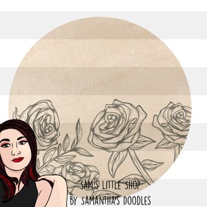 Kayla Roses Engraving File Flower Doodle Files Samantha's Doodles ...