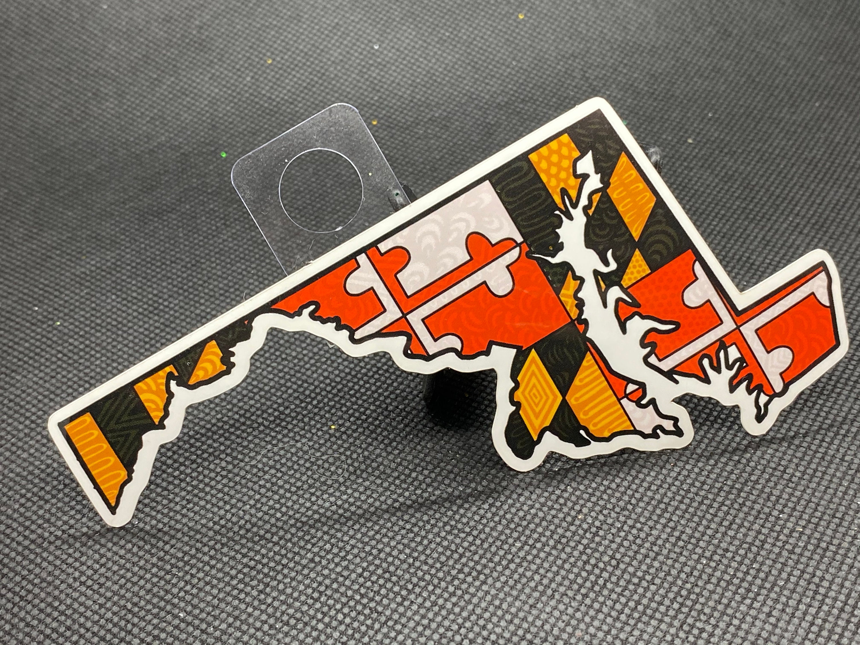 Maryland Pride State Outline Flag Vinyl Sticker Decal for Car - Etsy