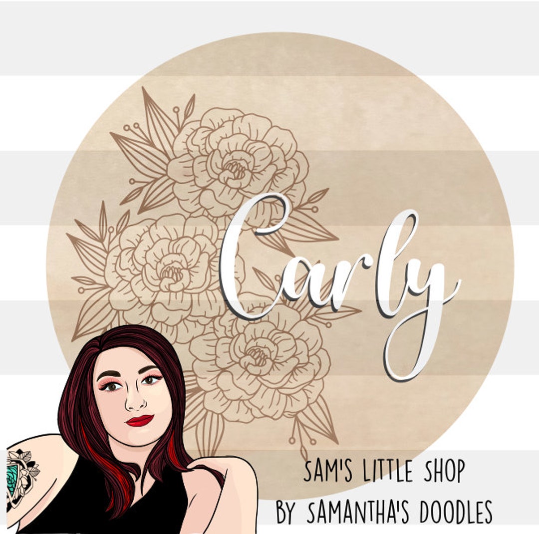 Carly Flower ENGRAVING SVG File for Laser Cut Signs - Etsy Canada