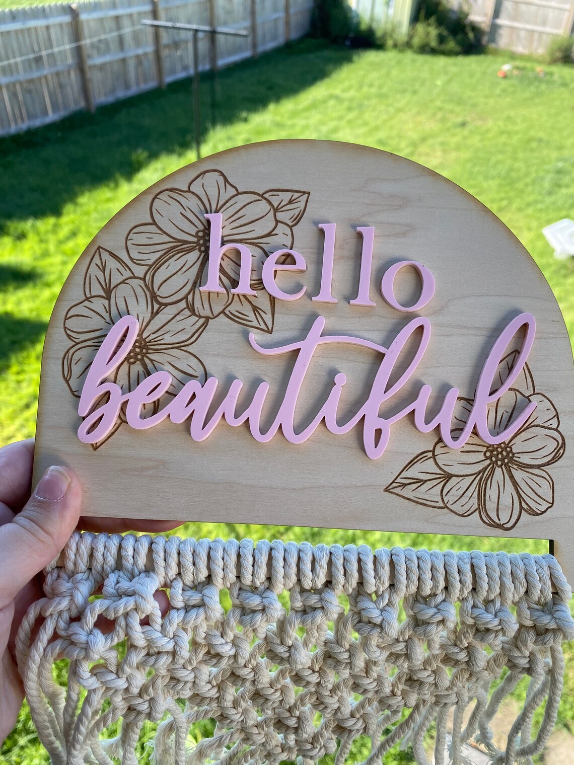 Floral Macramé Arch Wildflower Engraving File Flower - Etsy