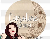 Caroline Floral Engraving File Flower Doodle Files - Etsy