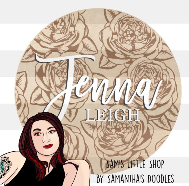 Jenna Flower ENGRAVING SVG File for Laser Cut Signs - Etsy