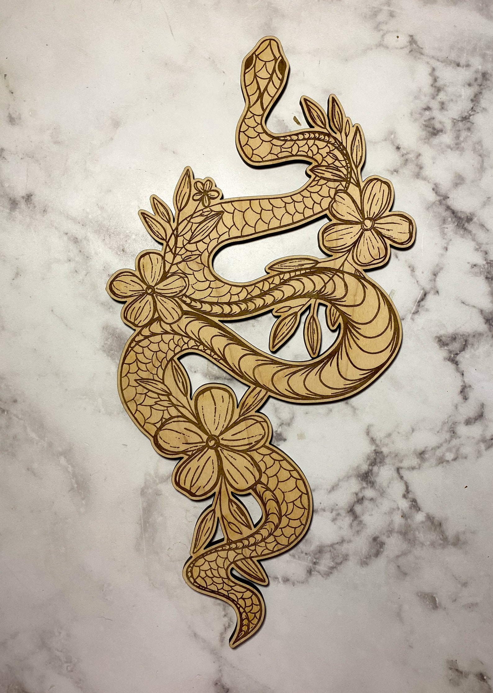 Suzy Snake With Flowers Engraving File Snake Doodle Files | Etsy
