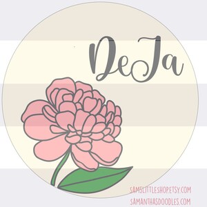 Deja Floral CUT SVG File- Peony Flower Doodle Files - Samantha's ...