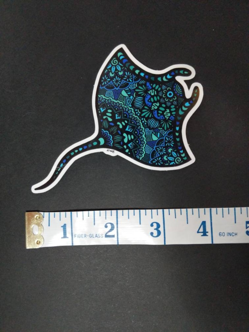 Sting Ray Manta Ray Doodle Vinyl Sticker Decal for Car | Etsy