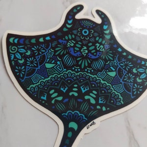 Sting Ray Manta Ray Doodle Vinyl Sticker Decal for Car, Laptop, Water ...