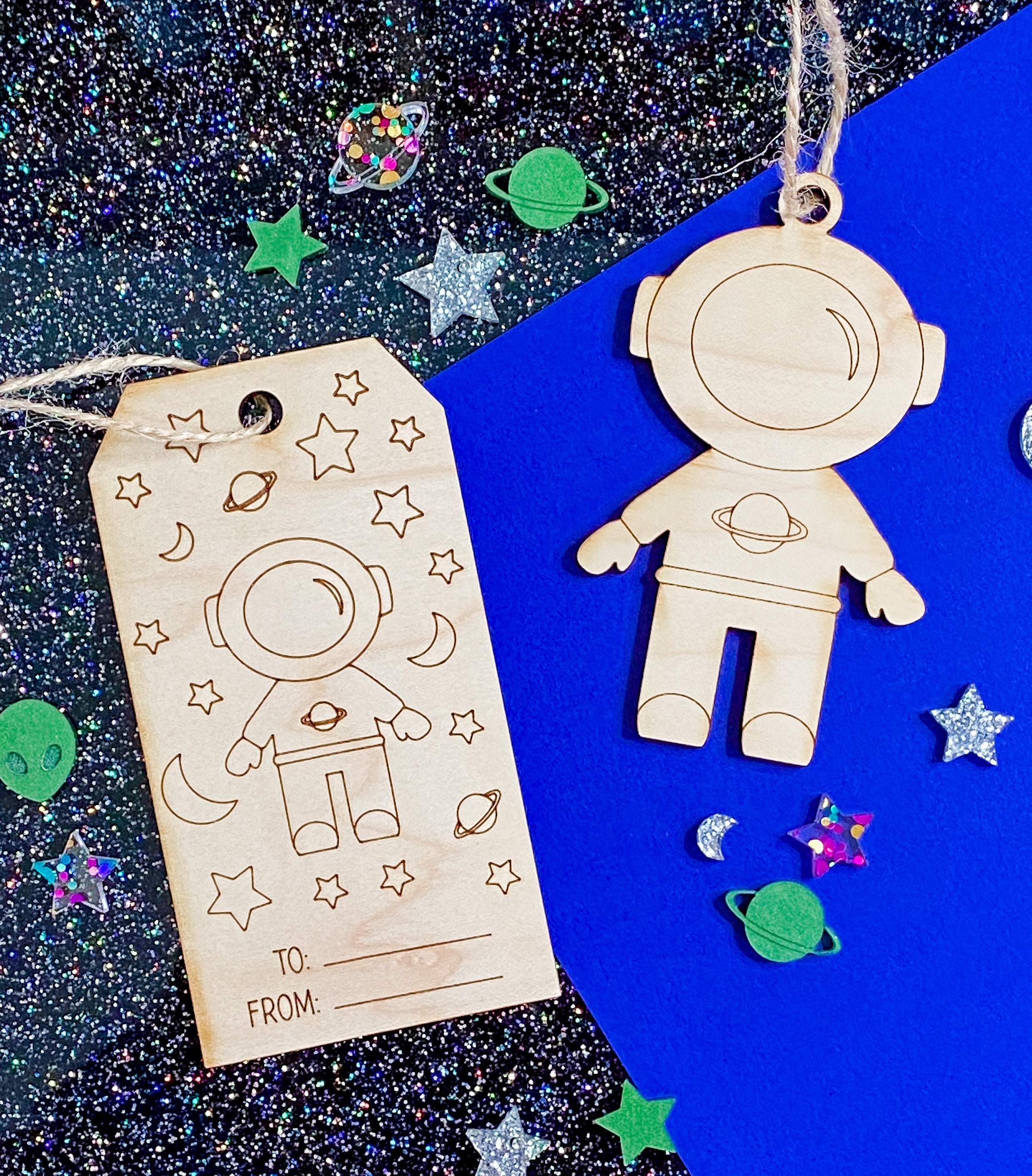 Space Gift Tags: 10 Laser Cut Designs SVG/PDF (digital Download) - Etsy
