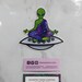 Meditating Alien Buddha on Spaceship Vinyl Sticker Decal for - Etsy
