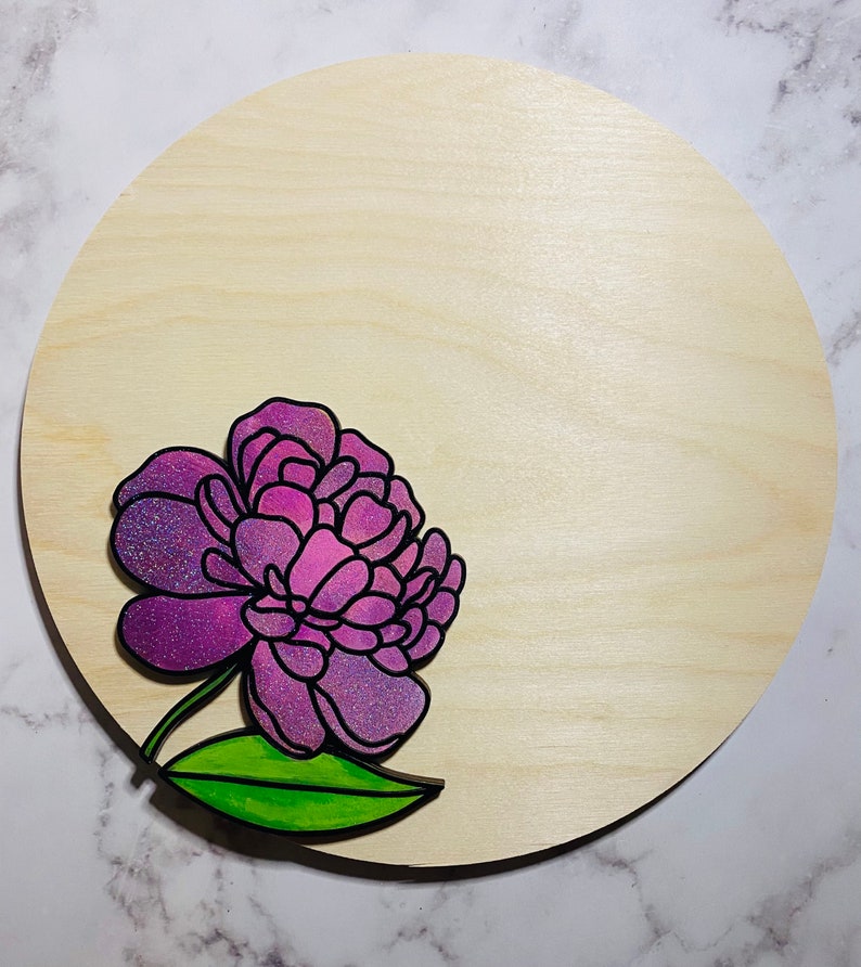 Deja Floral CUT SVG File Peony Flower Doodle Files - Etsy