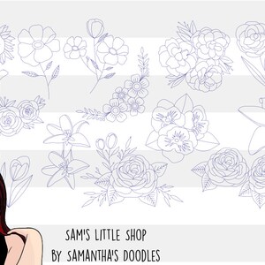 Scorable Flower Design Bundle 13 Flower Score Designs SCORE FILES Only ...