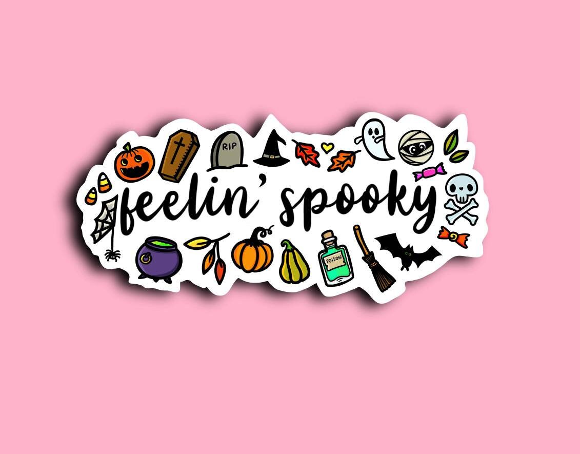 Waterproof Feelin' Spooky Halloween Doodle | Etsy