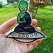Holographic Meditating Alien Buddha Vinyl Sticker Decal for - Etsy